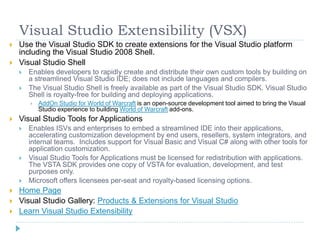 Visual Studio 2008 Overview | PDF