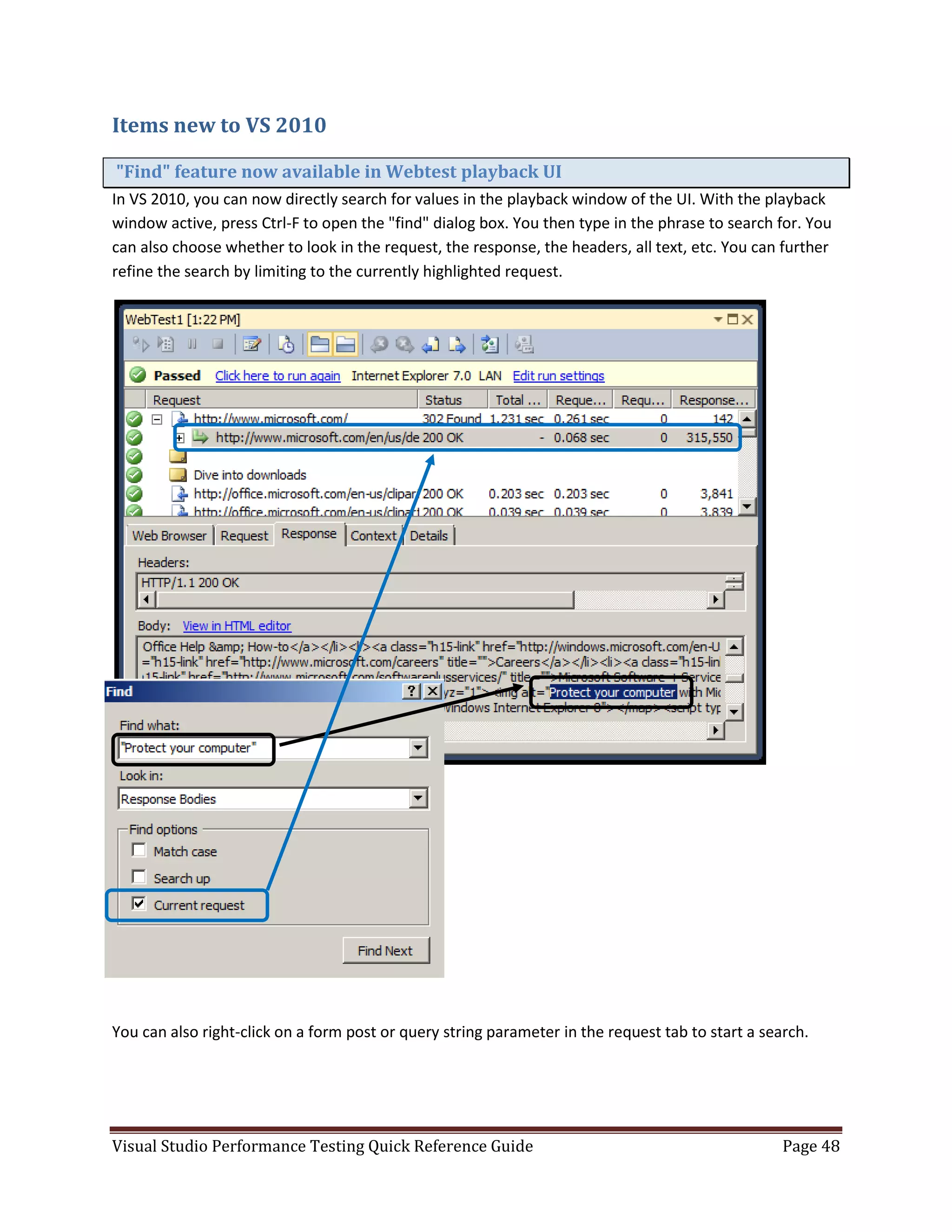 Visual studio performance testing quick reference guide 3 6 | PDF