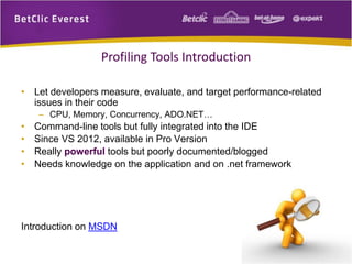 Visual Studio Profiler | PPT