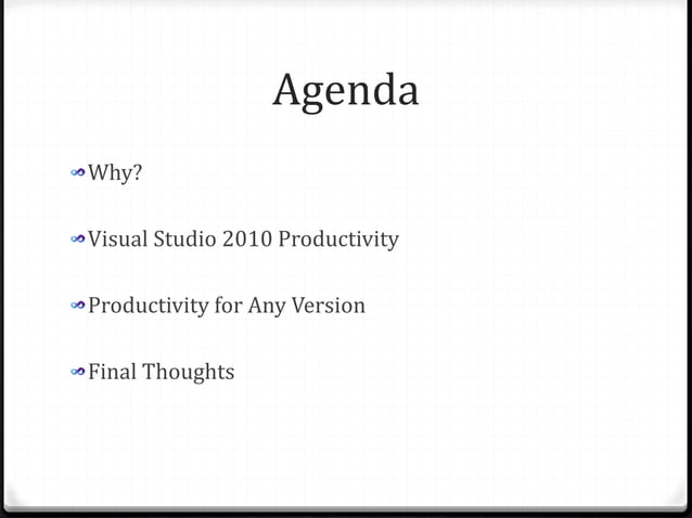 Visual Studio Tips and Tricks | PPT