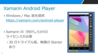 Visual Studio + xamarin で始めるモバイル アプリ開発 | PPT