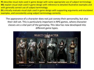 Visual Styles - Character | PPTX | Roleplaying Games | Games and Puzzles