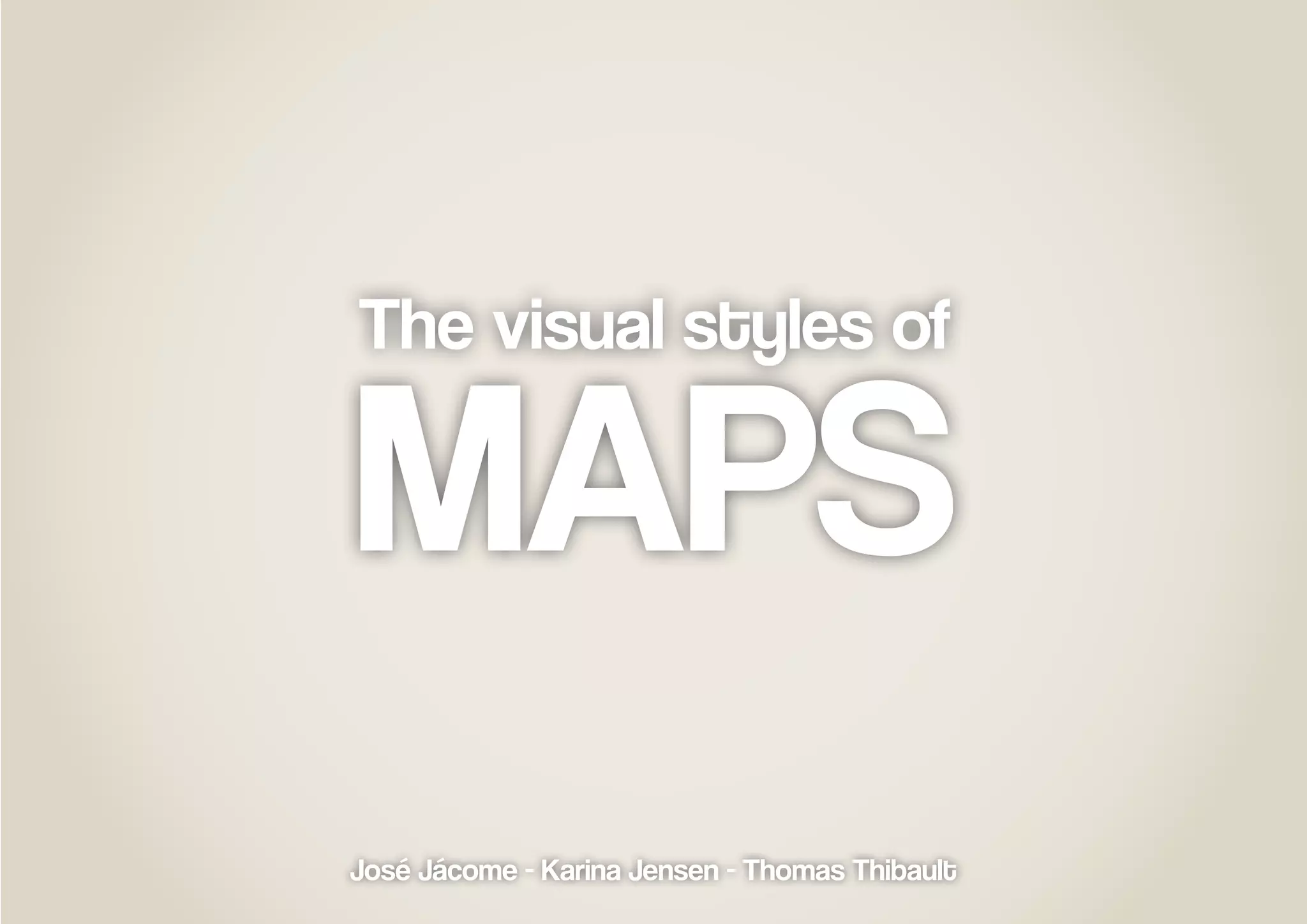 Visual styles of maps | PPT