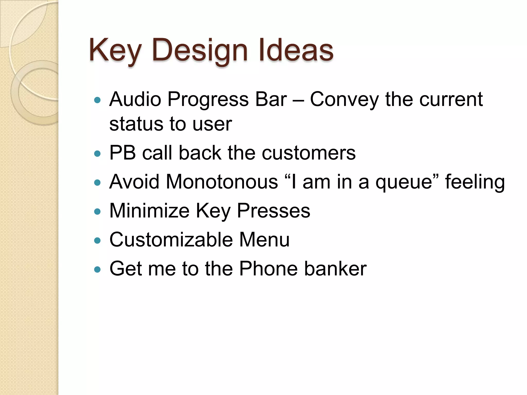 Visual support for hdfc bank phone banking | PPTX