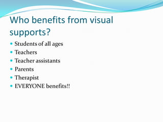 Visual supports seven shares | PPTX