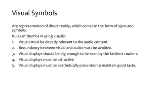 Visual symbols by rosanna b. sera | PPT