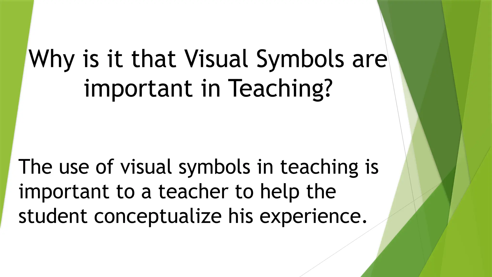Most common Visual Symbols in Teaching in modern times | PPTX