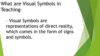 Most common Visual Symbols in Teaching in modern times | PPTX