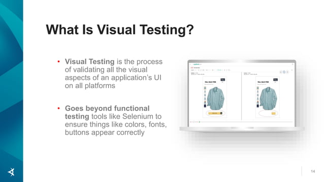 Automated Visual Testing at Scale : Real-life Example from Dow Jones | PPT