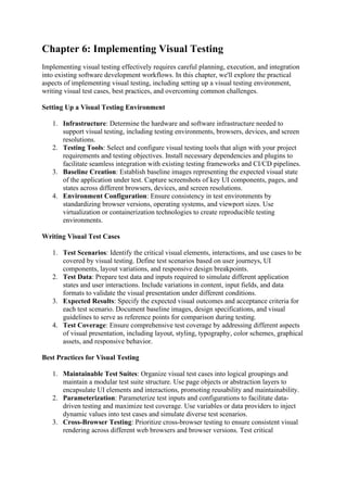 Mastering Visual Testing: A Comprehensive Guide | PDF