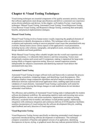 Mastering Visual Testing: A Comprehensive Guide | PDF