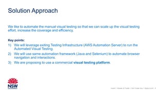 Automated Visual Testing in NSW.Gov.AU