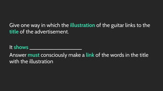 O Level Visual Text - Common Questions and How to Answer Them | PDF