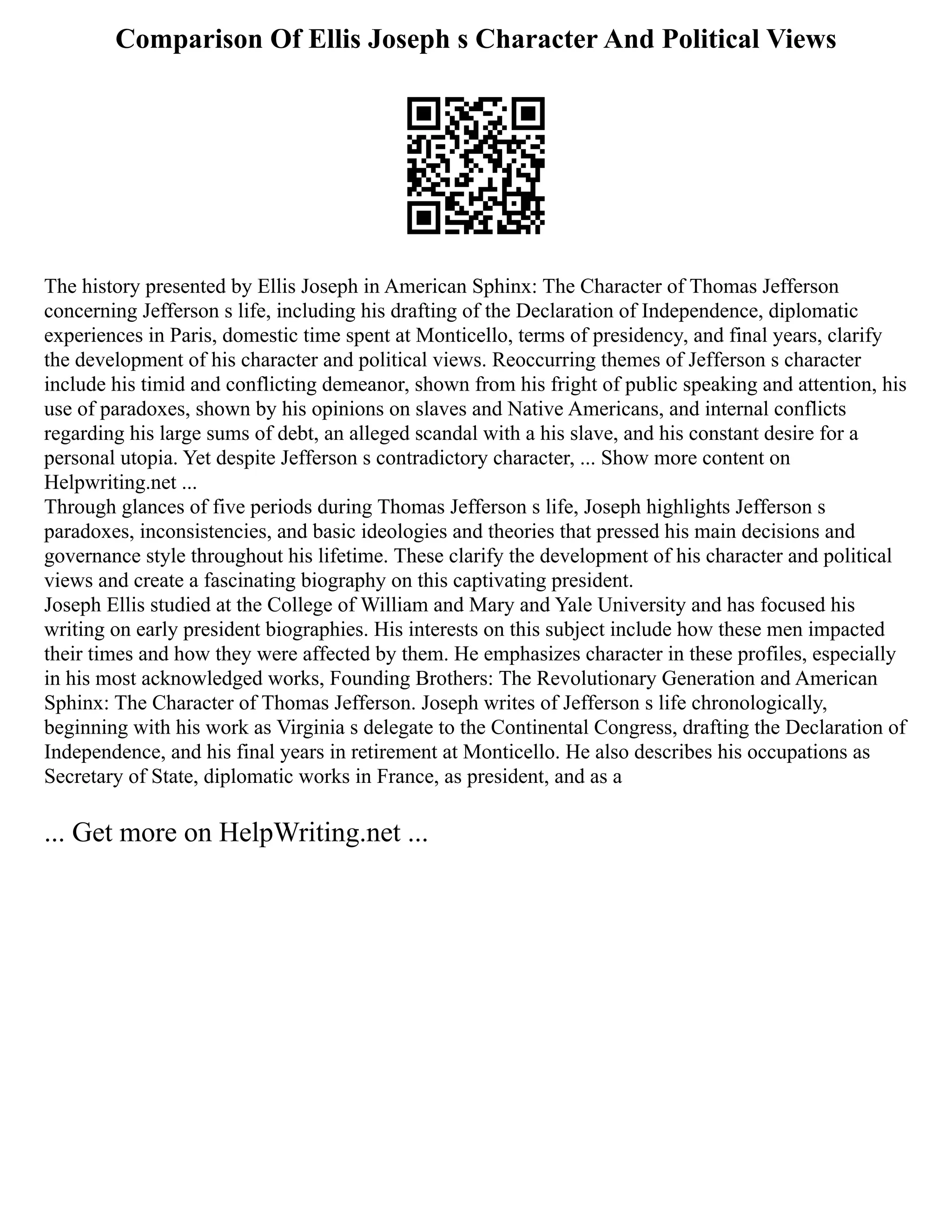 Visual Text Analysis Essay Examples. How To Write A | PDF