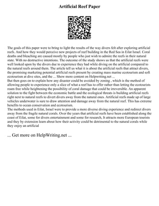 Visual Text Analysis Essay Examples. How To Write A | PDF