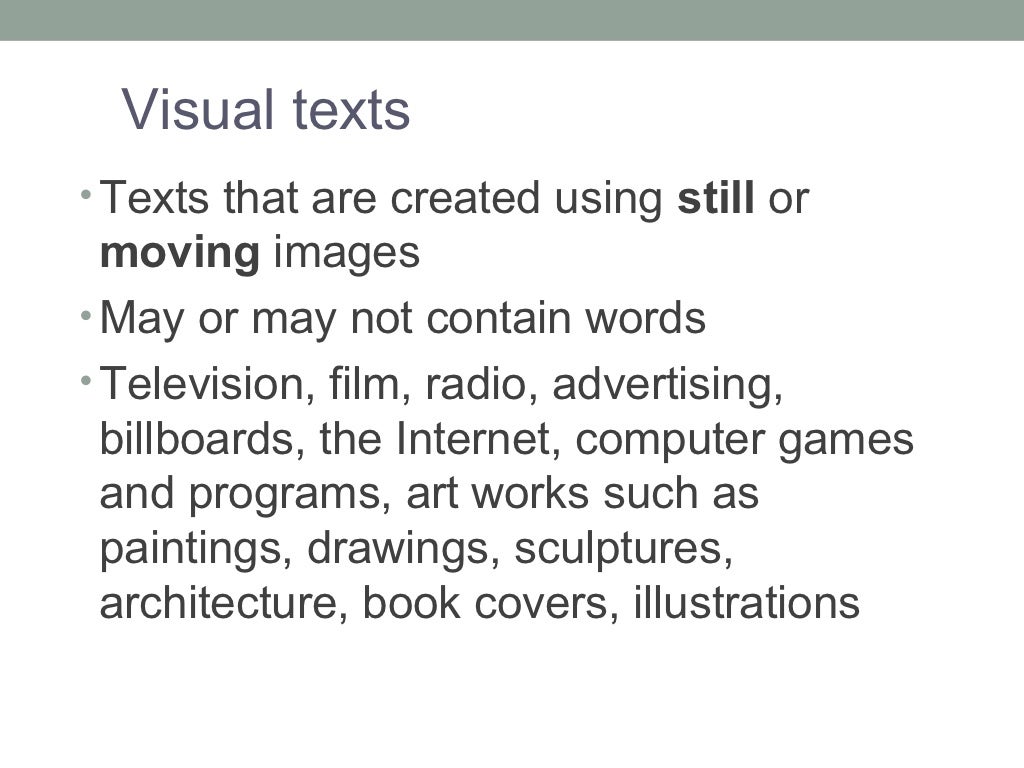Visual text comprehension