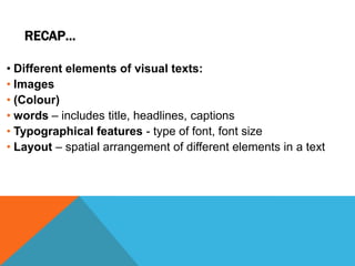 Visual texts intro[1] | PPTX
