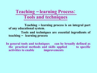 Visual Tools In Teaching Learning | PPT