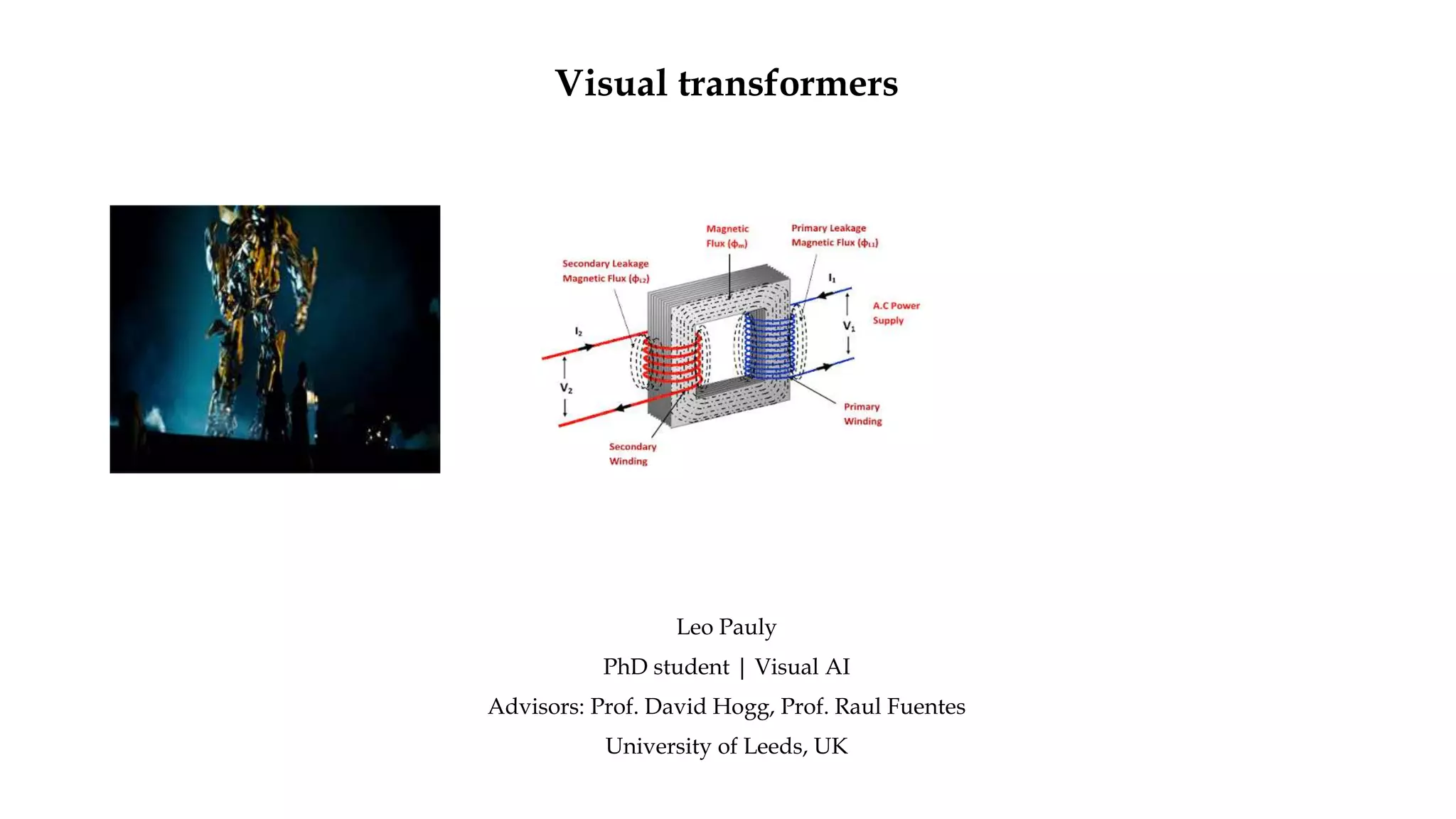 Introduction to Visual transformers | PPTX