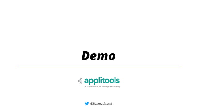 Visual Validation - The missing tip of the automation pyramid @AgileIndia2020 | PPT