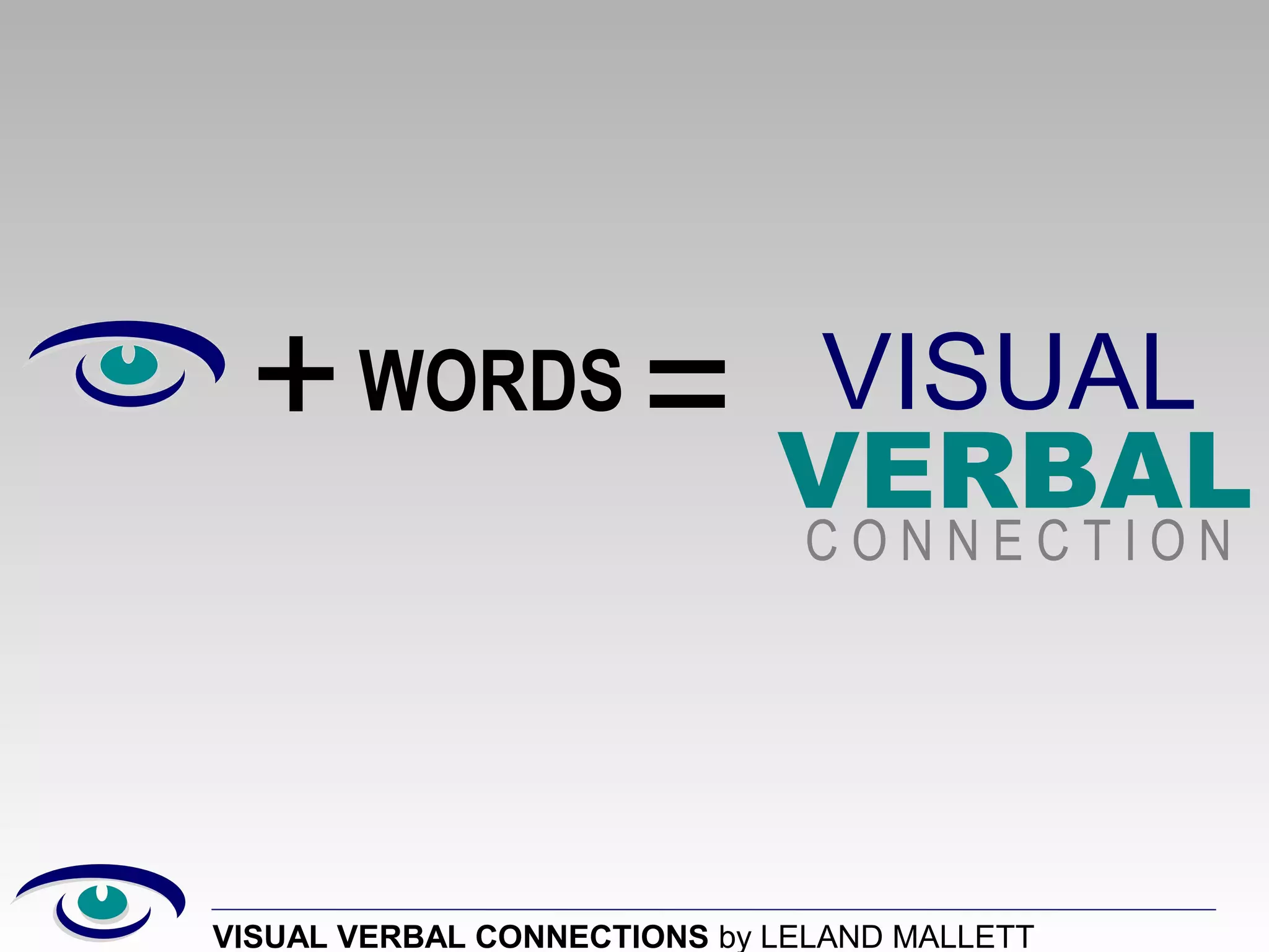 Visual verbal connections | PPT | Free Download