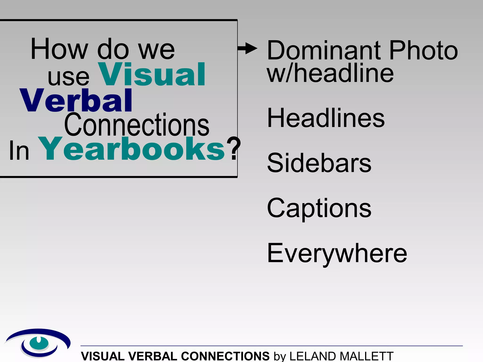 Visual verbal connections | PPT