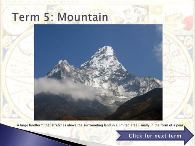 Visual Vocab - Geography | PPT | Geography | Science