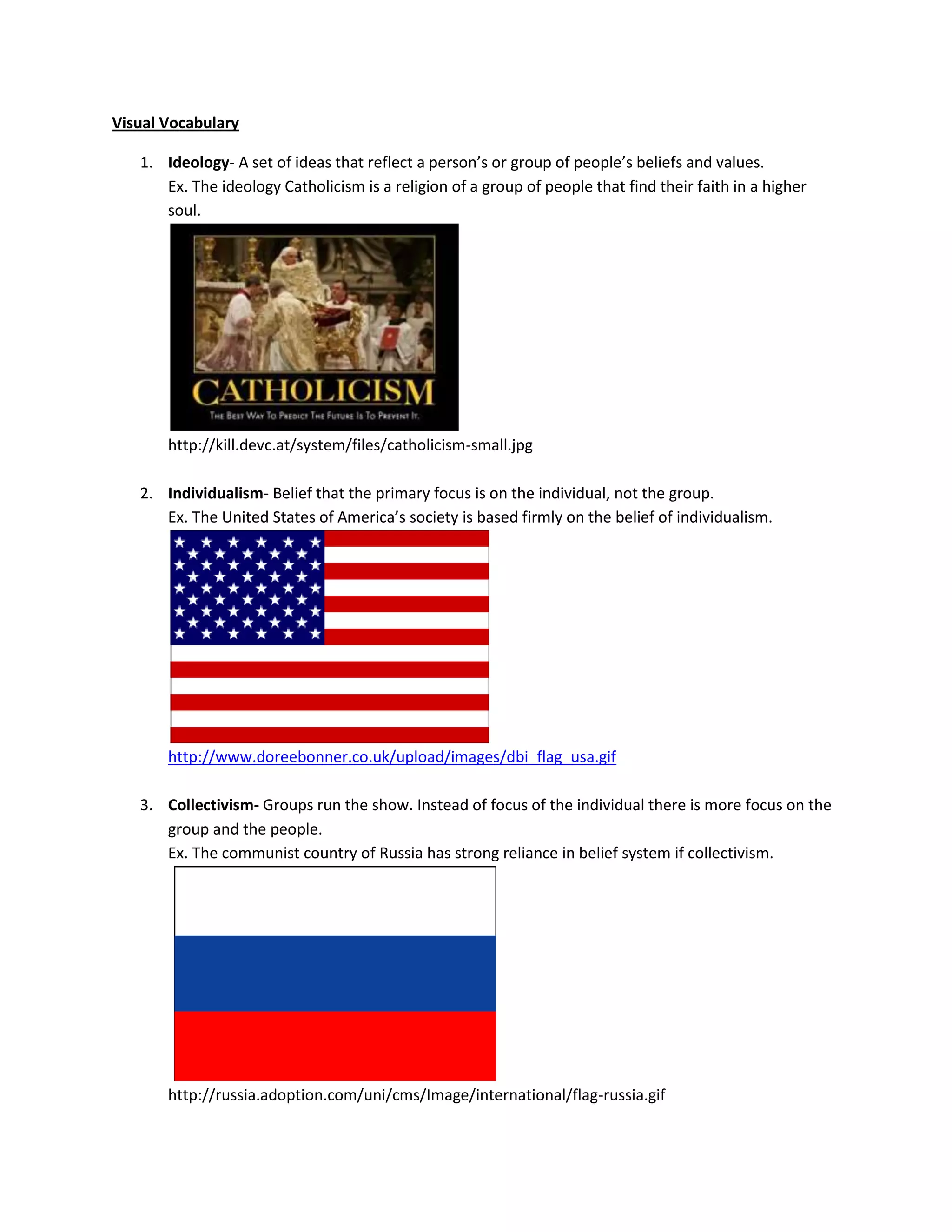 Visual vocabulary | DOCX