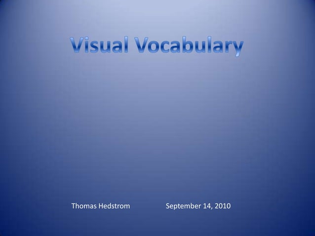 Visual vocabulary | PPTX | Law