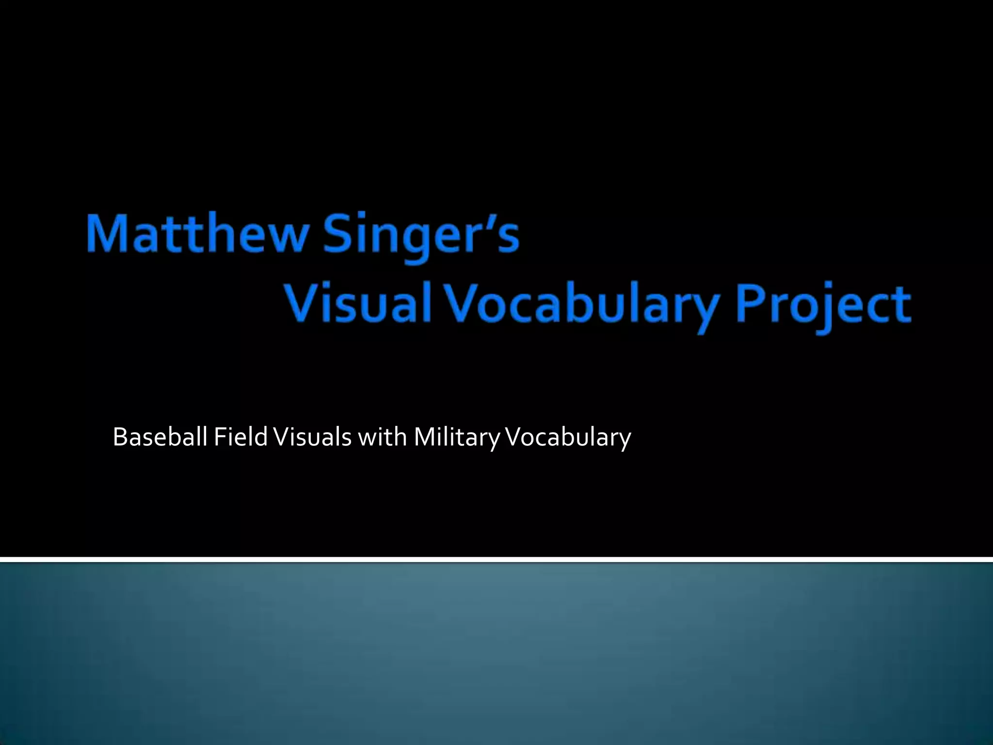 Visual Vocabulary Project | PPTX