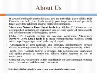 Visualware network users email data | PPTX