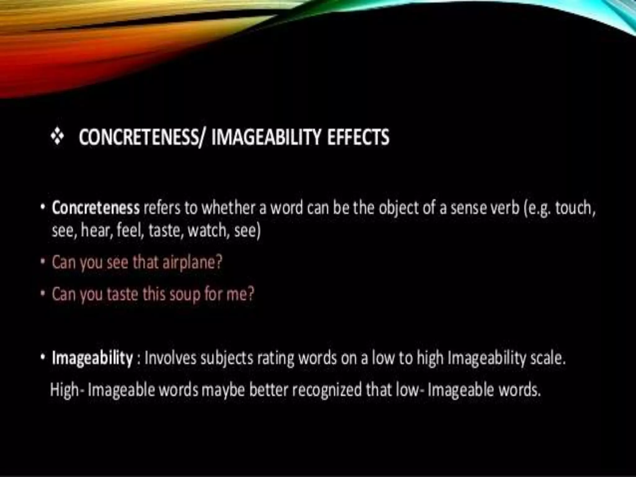 Visual Words Recognition | PPTX