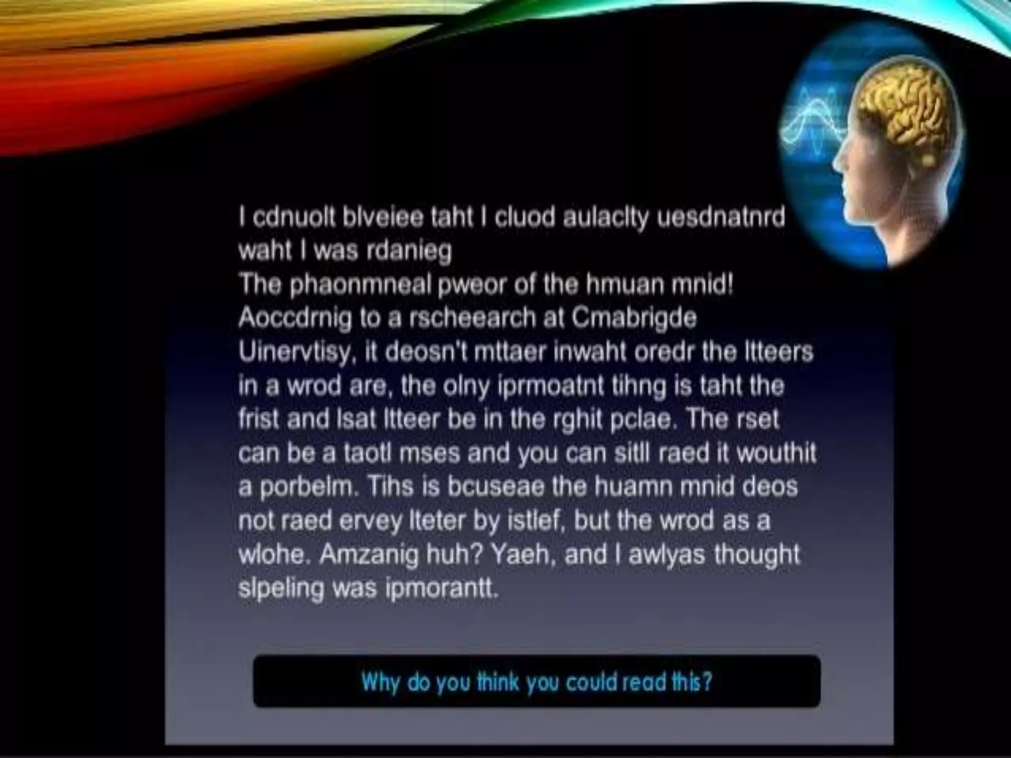 Visual Words Recognition Pptx Biological Sciences Science