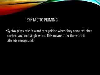 Visual Words Recognition | PPTX