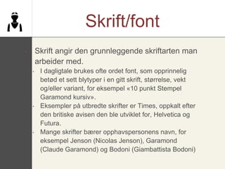 Visuell kommunikasjon | PPTX