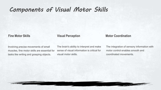 Visuo Motor Skills And Its Assessment Pptx Physical Therapy Wellness