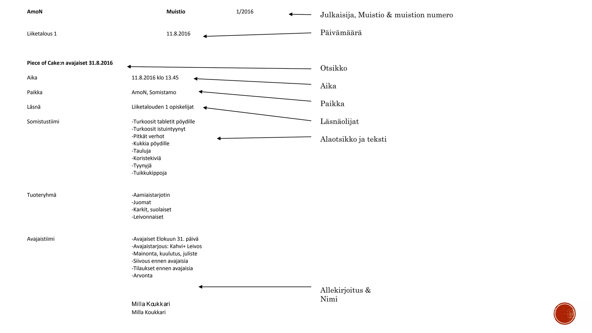 Muistion rakenne | PPTX
