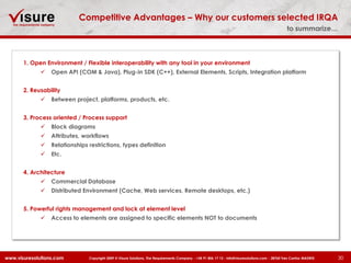 Visure Solutions Requirements Definition and Management | PPT