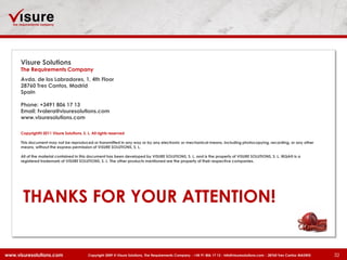Visure Solutions Requirements Definition and Management | PPT