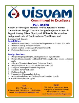 Visvam Technology Profile | PDF