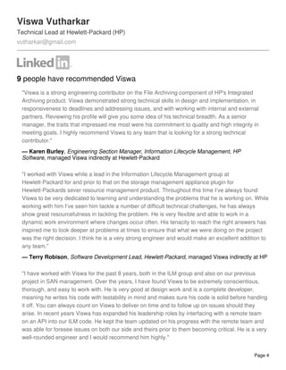 Viswa Recommendations | PDF