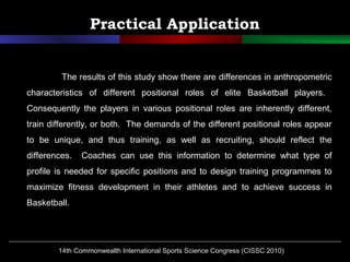 Anthropometric Assessment of Youth National Championship Basketball ...