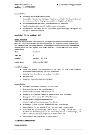 Viswanathan CV | DOC | Web Development | Internet