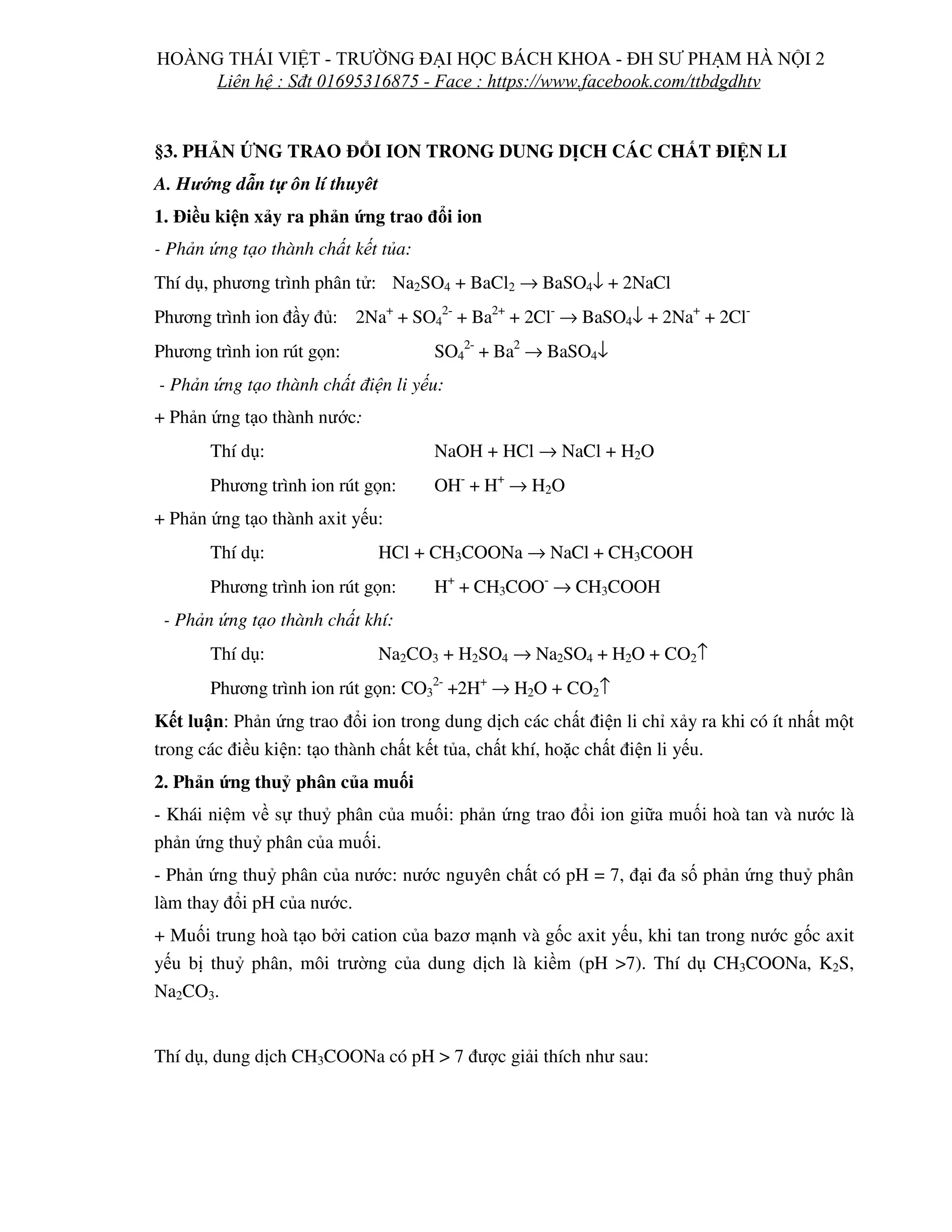 Tổng hợp lý thuyết và bài tập cơ bản nâng cao hóa học 11 | PDF