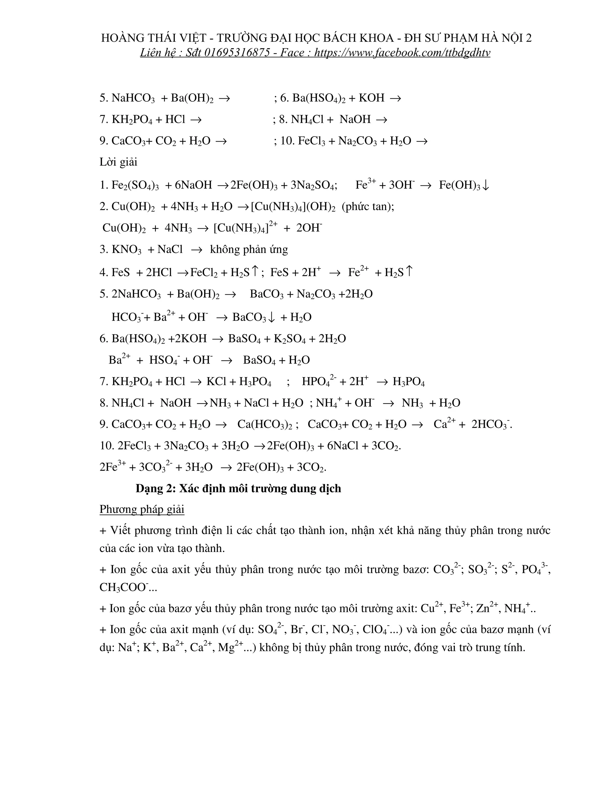 Tổng hợp lý thuyết và bài tập cơ bản nâng cao hóa học 11 | PDF