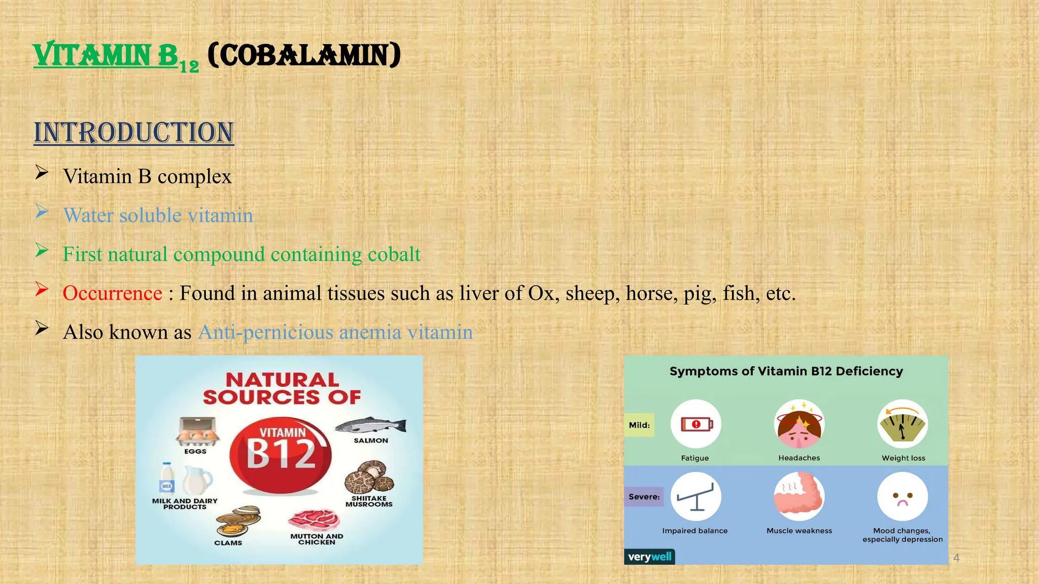 VITAMINS- VITAMIN B12, VITAMIN C, VITAMIN E.pptx