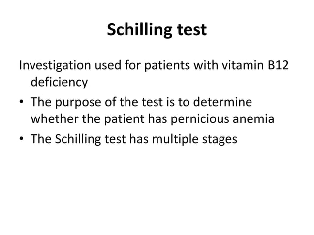 Vit b12-schilling | PDF | Blood Disorders | Diseases and Conditions