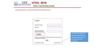 Vit slot-booking-demo-2018 | PPT