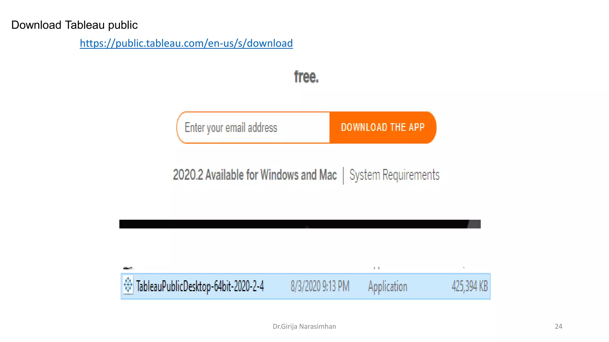 Visualization using Tableau | PPTX