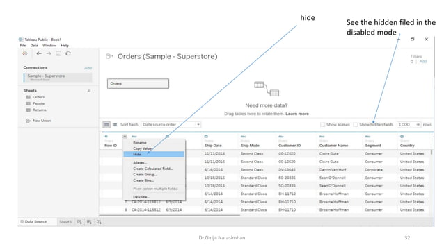 Visualization using Tableau | PPTX